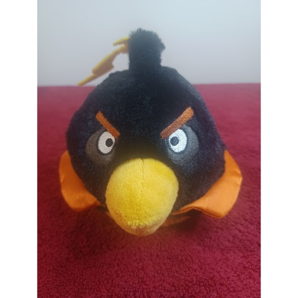 Unbranded | Toys | Angry Bird Space Bomb Bird Plush Black Orange Yellow ...